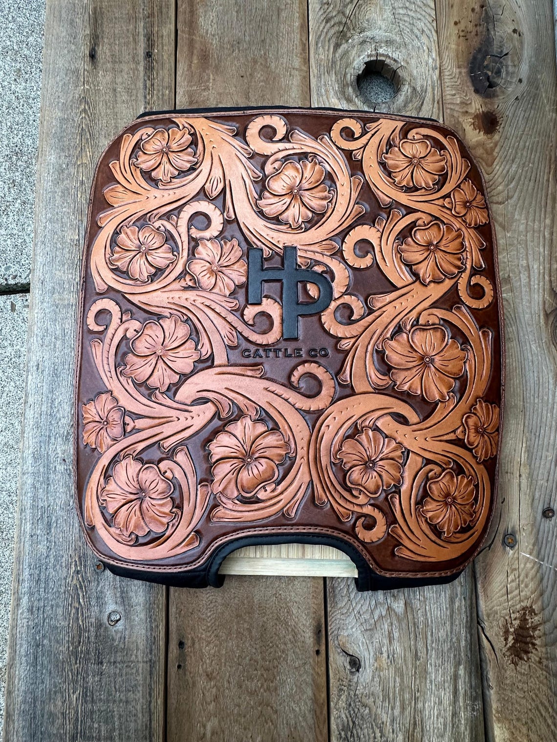 Leather Tooled Center Console Covers - Etsy