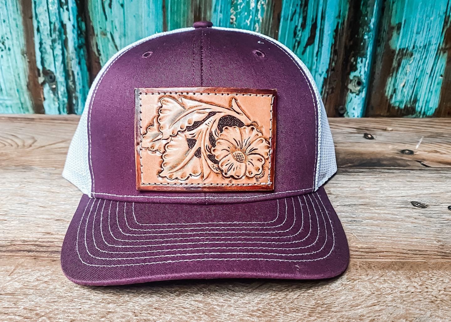 Custom Leather Patch Hats - Etsy