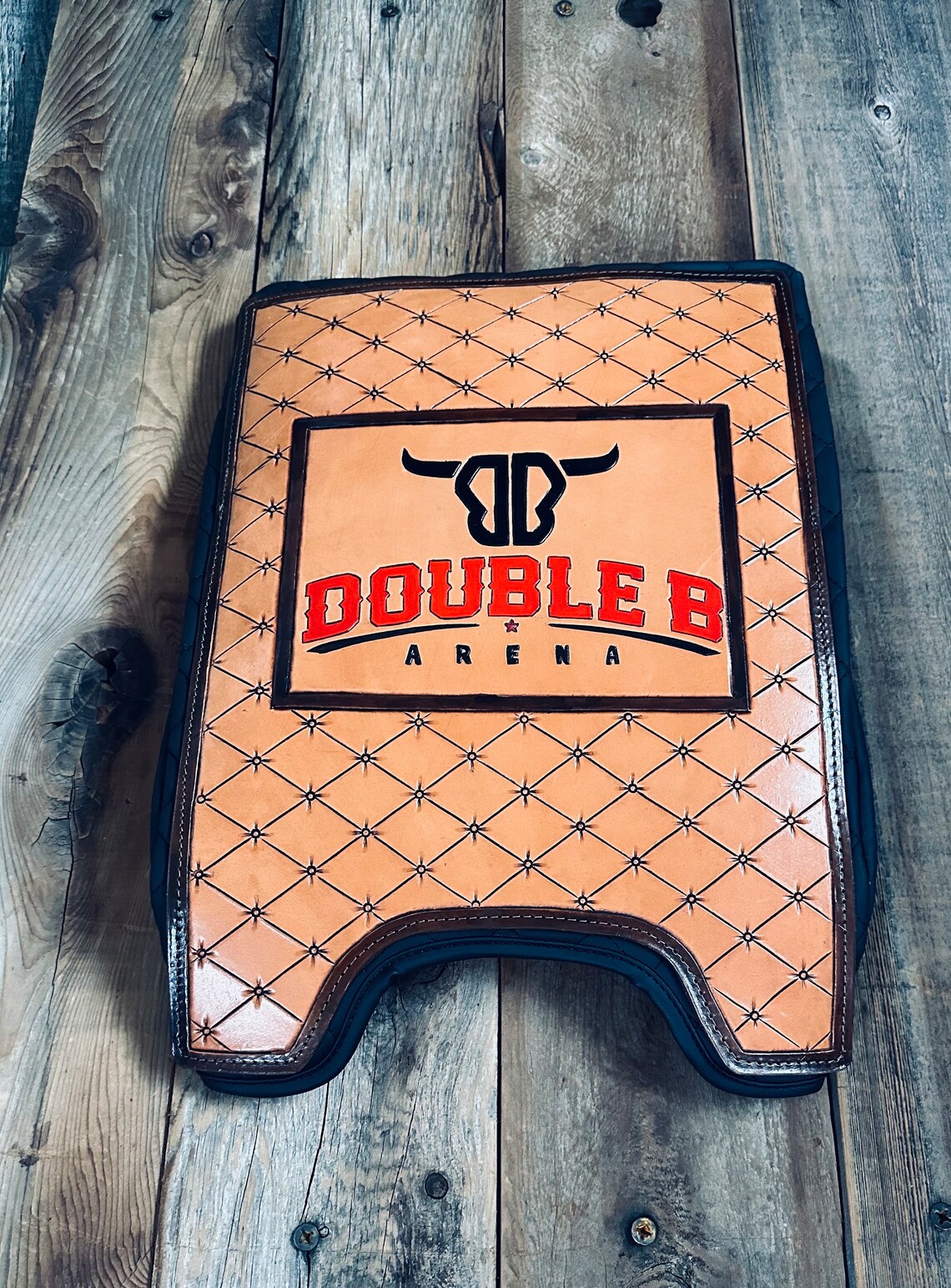 Leather Tooled Center Console Covers - Etsy