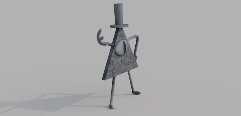 Gravity Falls - Bill Cipher Statue- 3D Model - Etsy