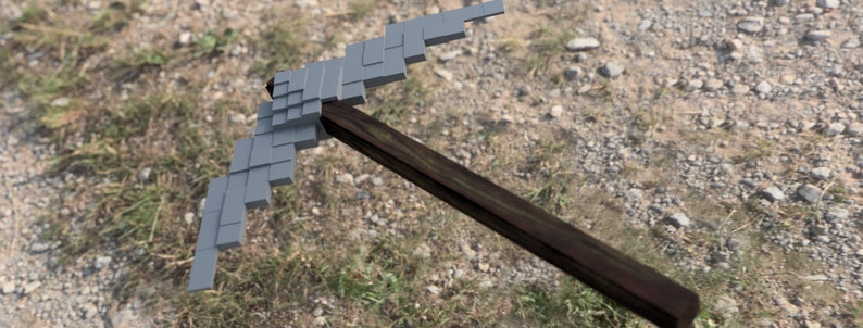 Minecraft - Movie Pickaxe - 3D MODEL - Etsy