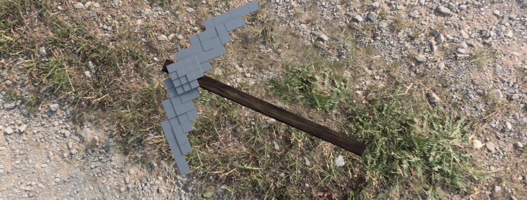Minecraft - Movie Pickaxe - 3D MODEL - Etsy