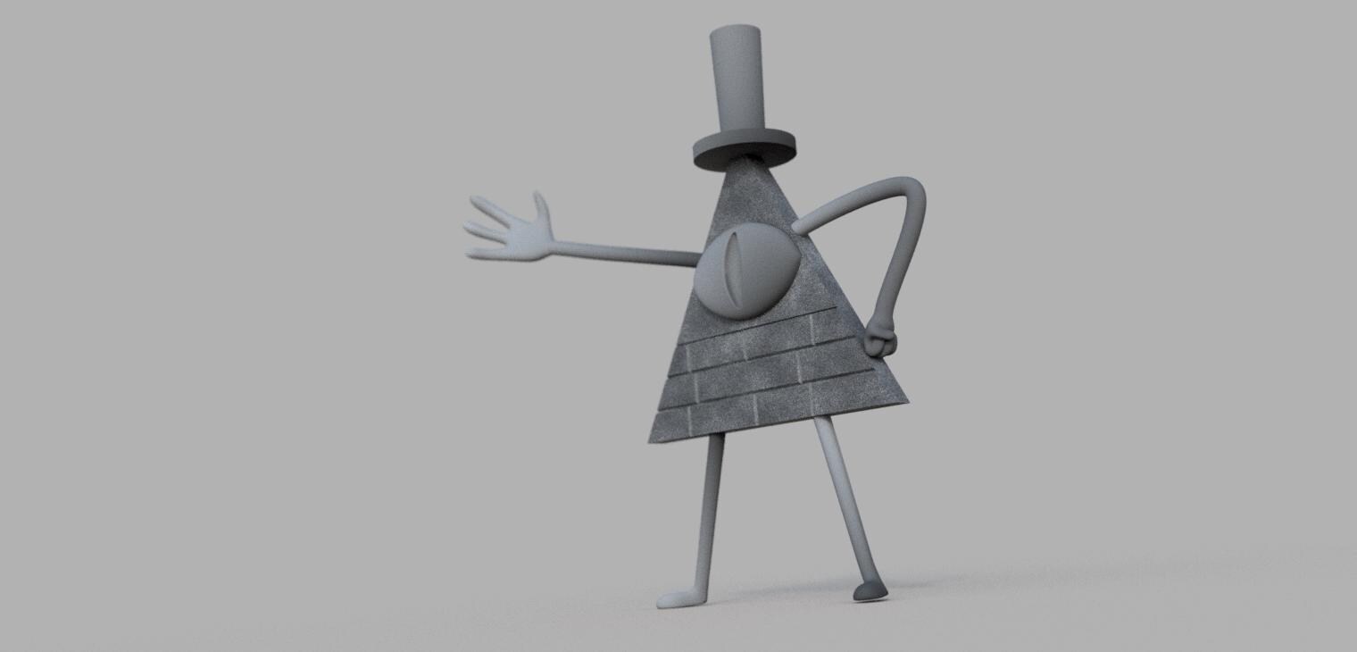 Art Bill Cipher Statue