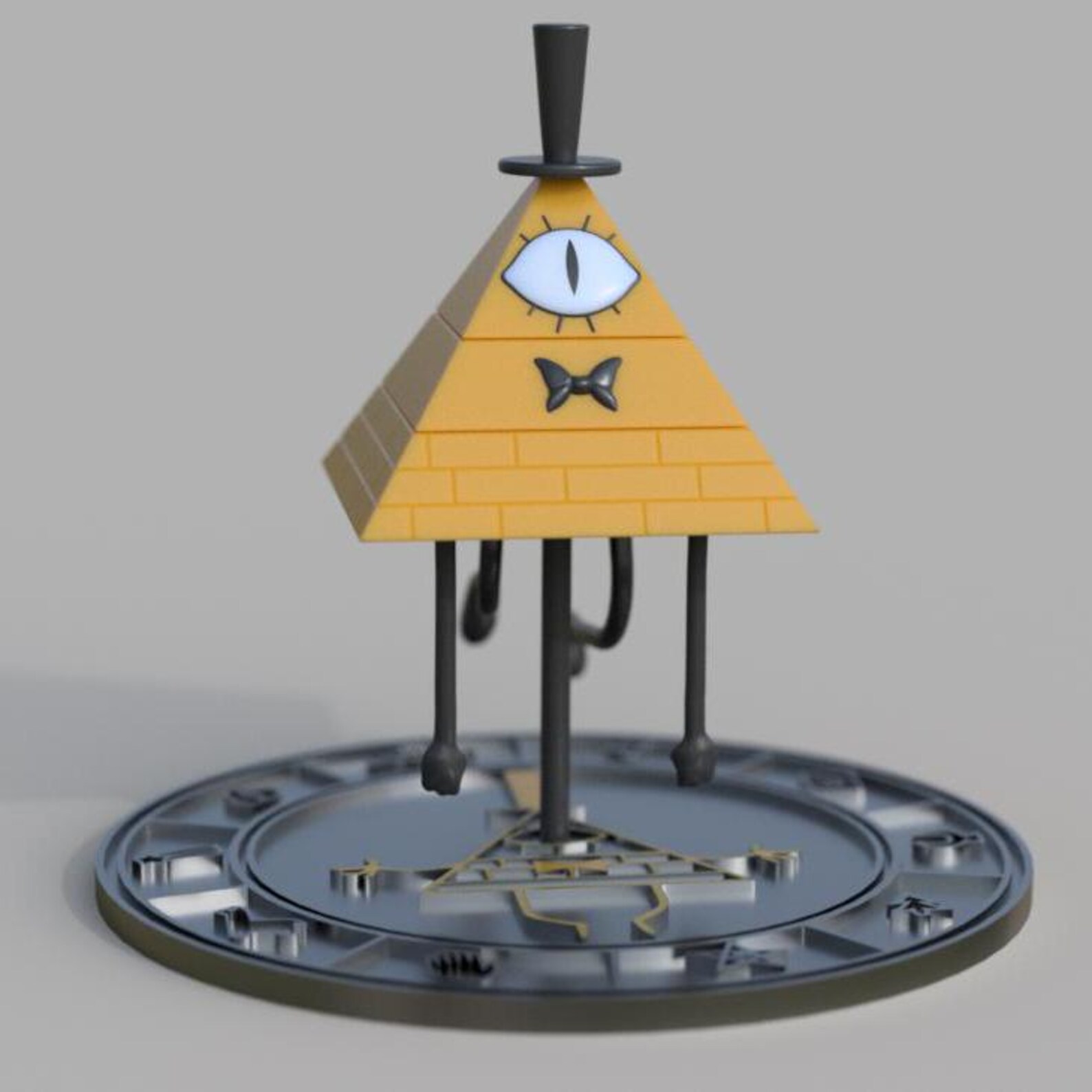 Floating Triangle Guy - 3D Model - Etsy