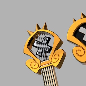Hazbin Hotel - Adam Ax Guitar - 3D Print - Etsy