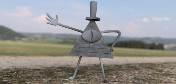 Art Bill Cipher Statue