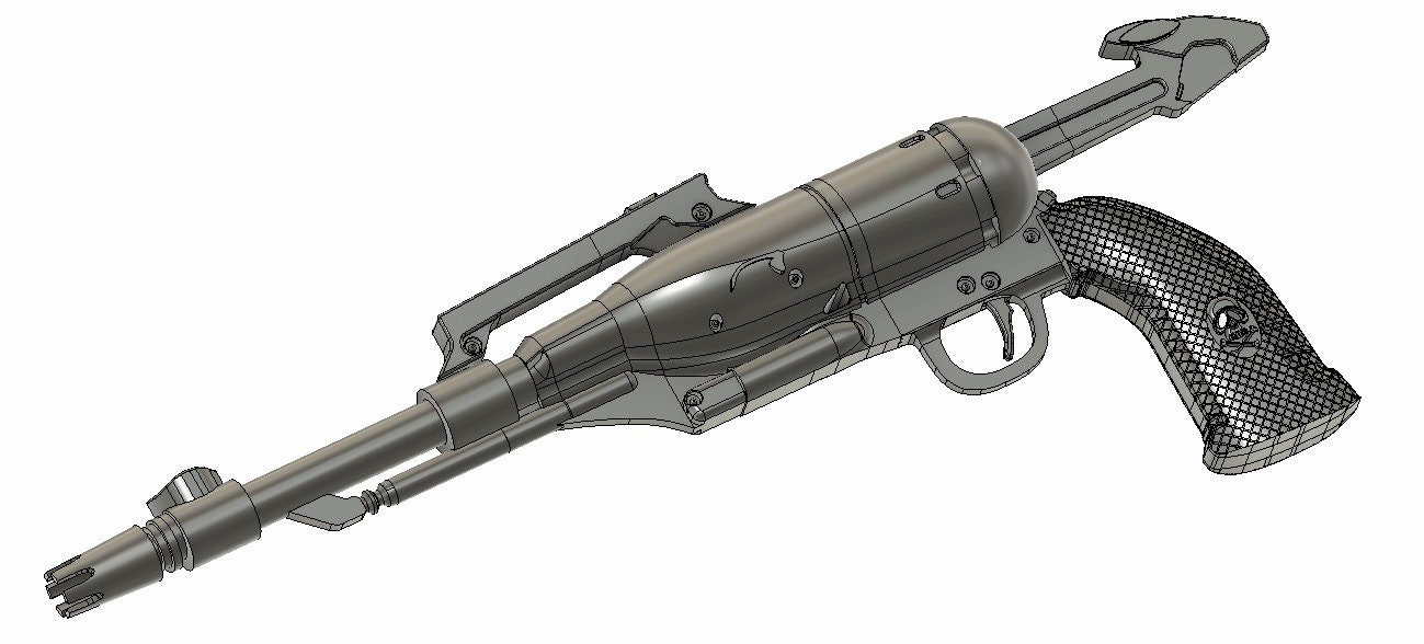 Captain Harlock Blaster 3D Model - Etsy UK