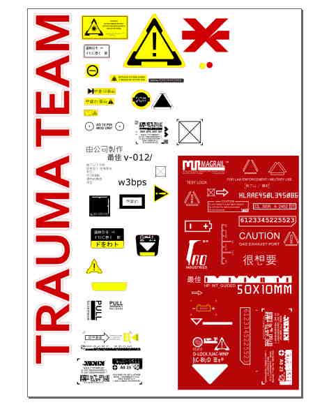 Trauma Team - Stickers and Decals Collection - SVG/PDF Files - Etsy