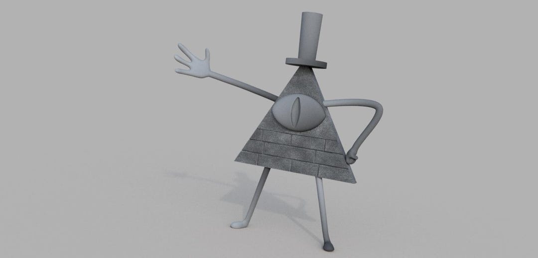 Gravity Falls - Bill Cipher Statue- 3D Model - Etsy