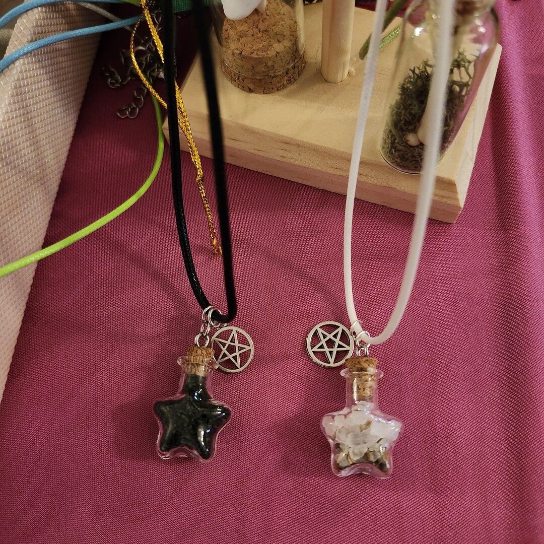 Pentagram Protection Necklace, Wicca Pentagram Pendant, Hypoallergenic ...
