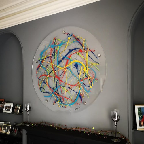 Multi Coloured Circle 'circular' Wall Art - Etsy