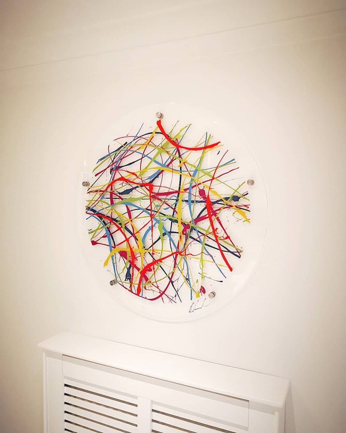 Multi Coloured Circle 'circular' Wall Art - Etsy