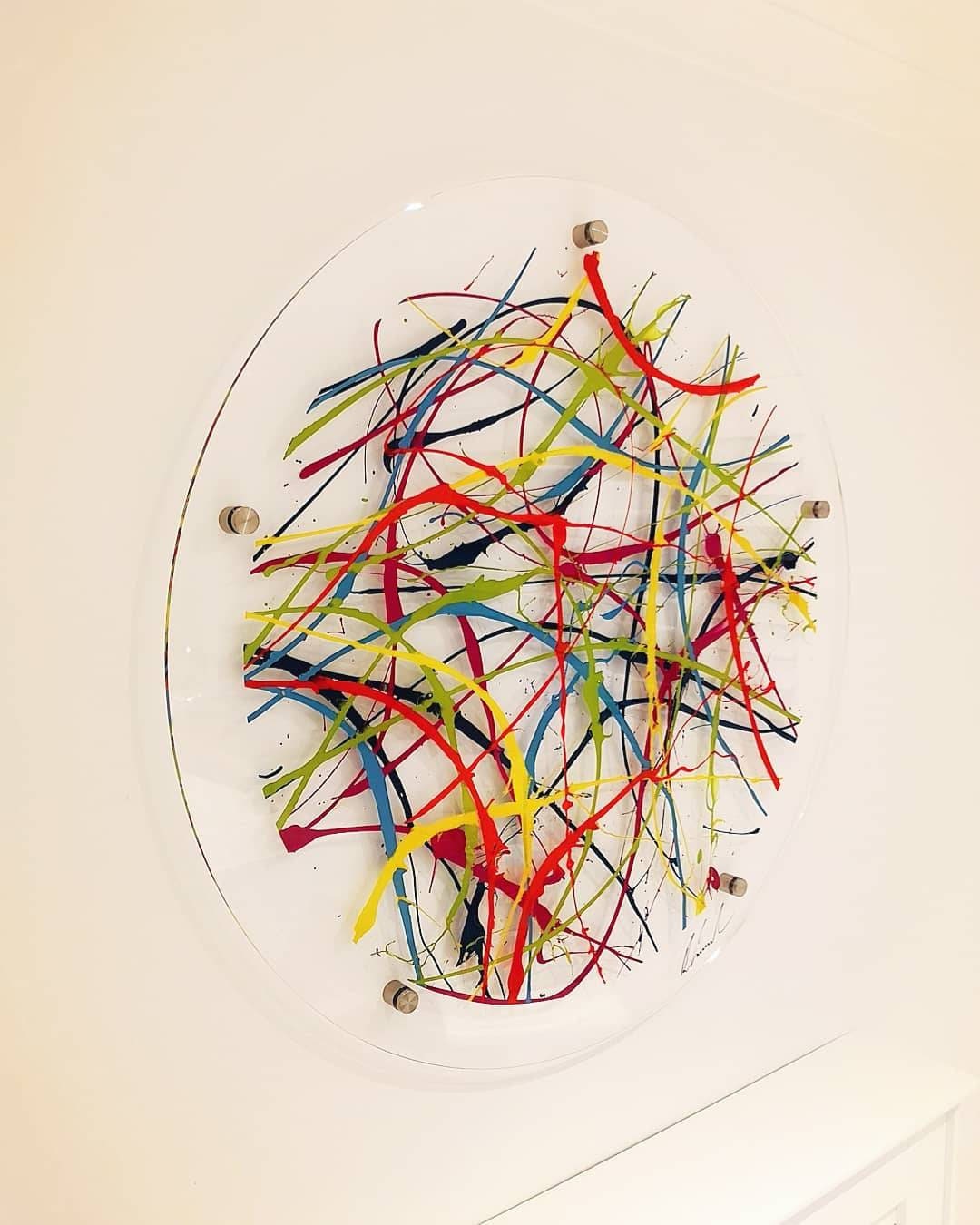 Multi Coloured Circle 'circular' Wall Art Classic Design Circular ...