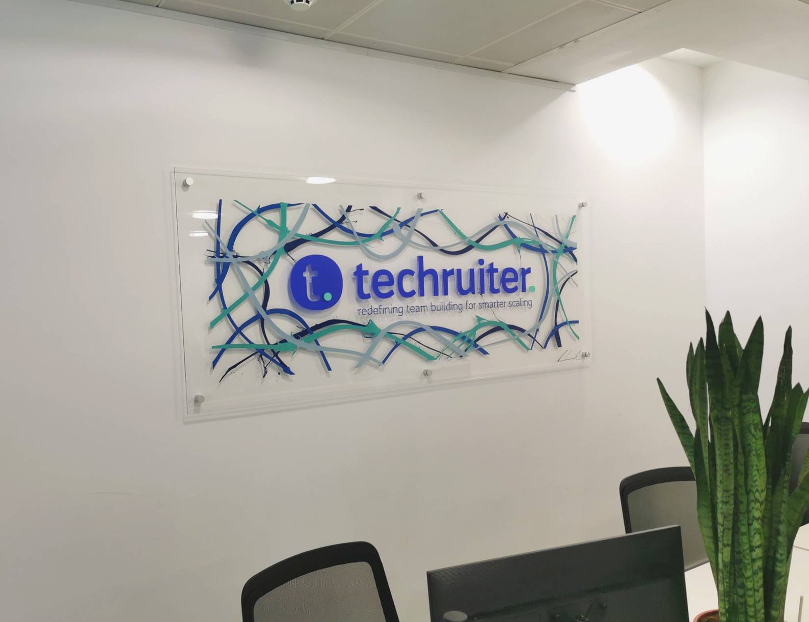Custom 3D Acrylic Office Wall Art: Logo & Branding Sign - Etsy