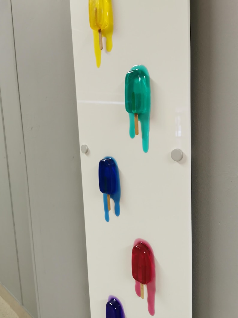 Popsicle / Ice Lolly Melting Resin Vertical Original Artwork by Ben ...