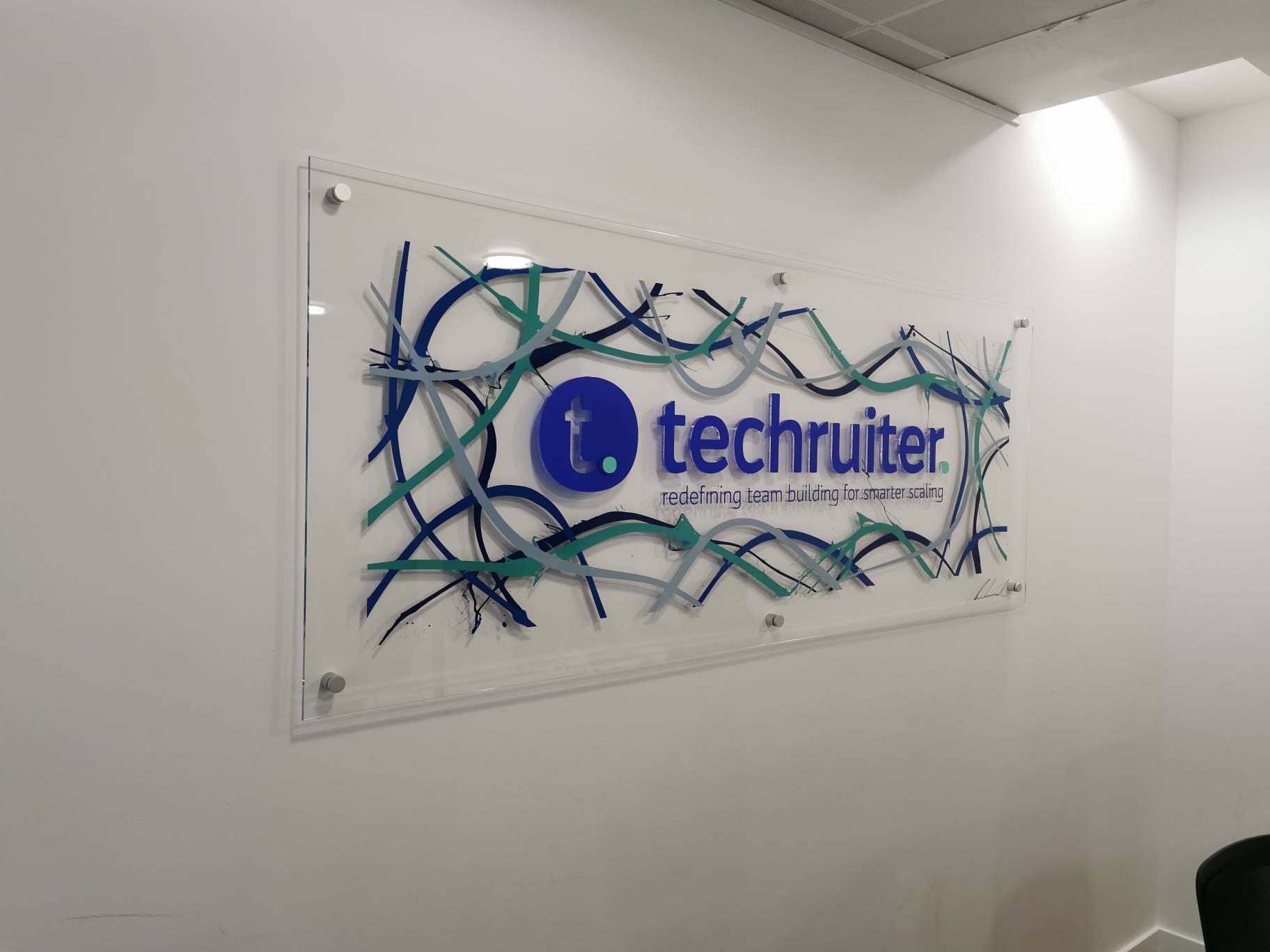 Custom 3D Acrylic Office Wall Art: Logo & Branding Sign - Etsy