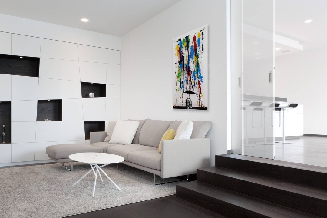 Star Wars Themed R2-D2 Wall Art Darth Vader, Luke Skywalker, Obi-wan ...