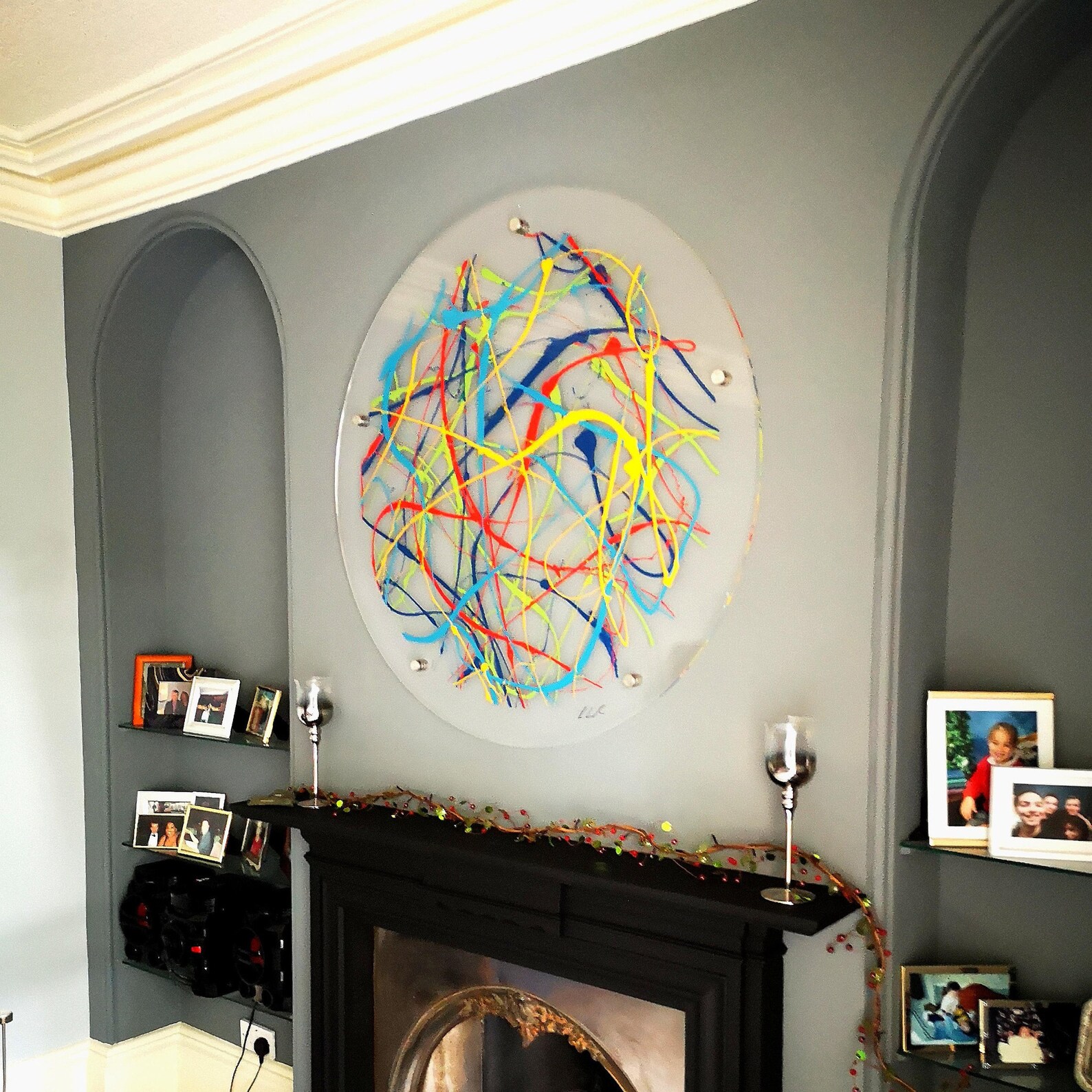 Multi Coloured Circle 'circular' Wall Art - Etsy