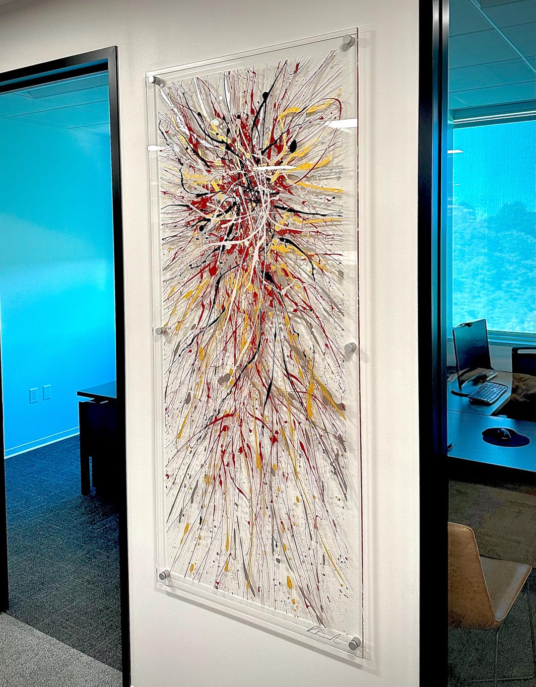 Gold, Burgundy, White, Silver & Black Original Artwork by Ben Ashford ...