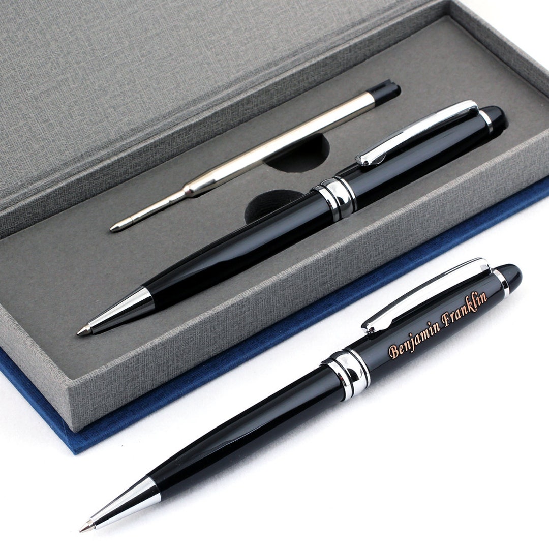 Personalized Engraved Ballpoint Pen – Free Laser Engraving, Refillable ...
