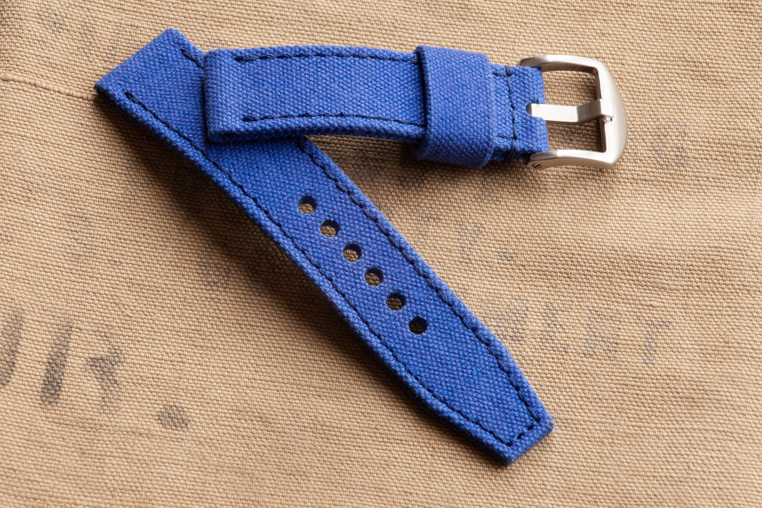 Royal Blue Watch Strap From 15oz Canvas 20mm 22mm 24mm 26mm - Etsy