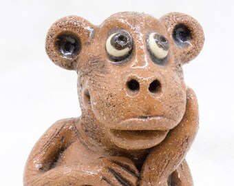 Ceramic monkey | Etsy
