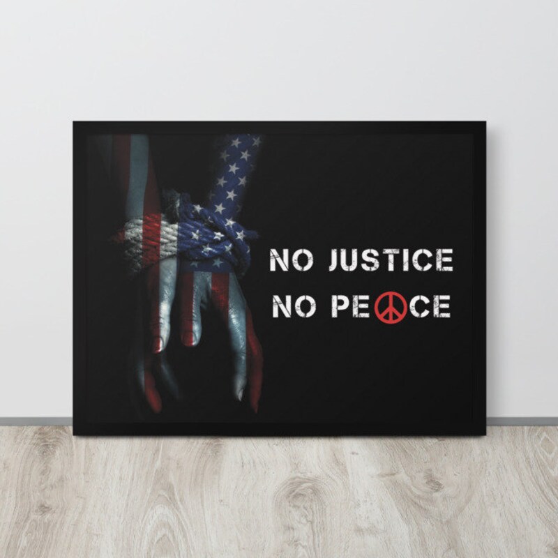 Peace and Justice Poster - Etsy