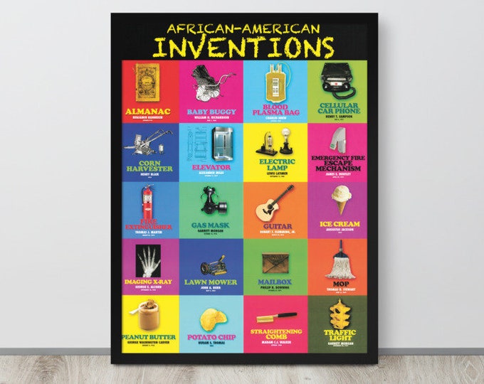 African American Inventors Poster Color Print African American Black ...