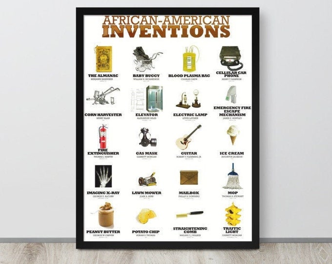 African American Inventors Poster Color Print African American Black ...