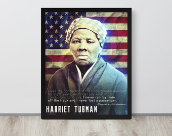 Harriet Tubman Inspirational Poster - Etsy