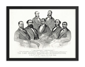 First African American Senator and Representatives Poster ...