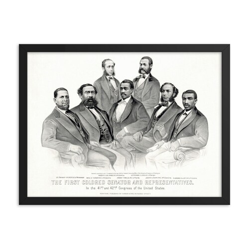 First African American Senator and Representatives Framed - Etsy