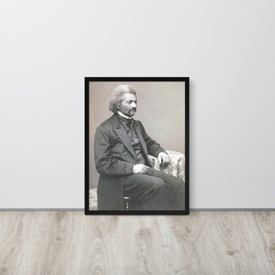 Framed Frederick Douglass Poster Cabinet Card Photo Black - Etsy