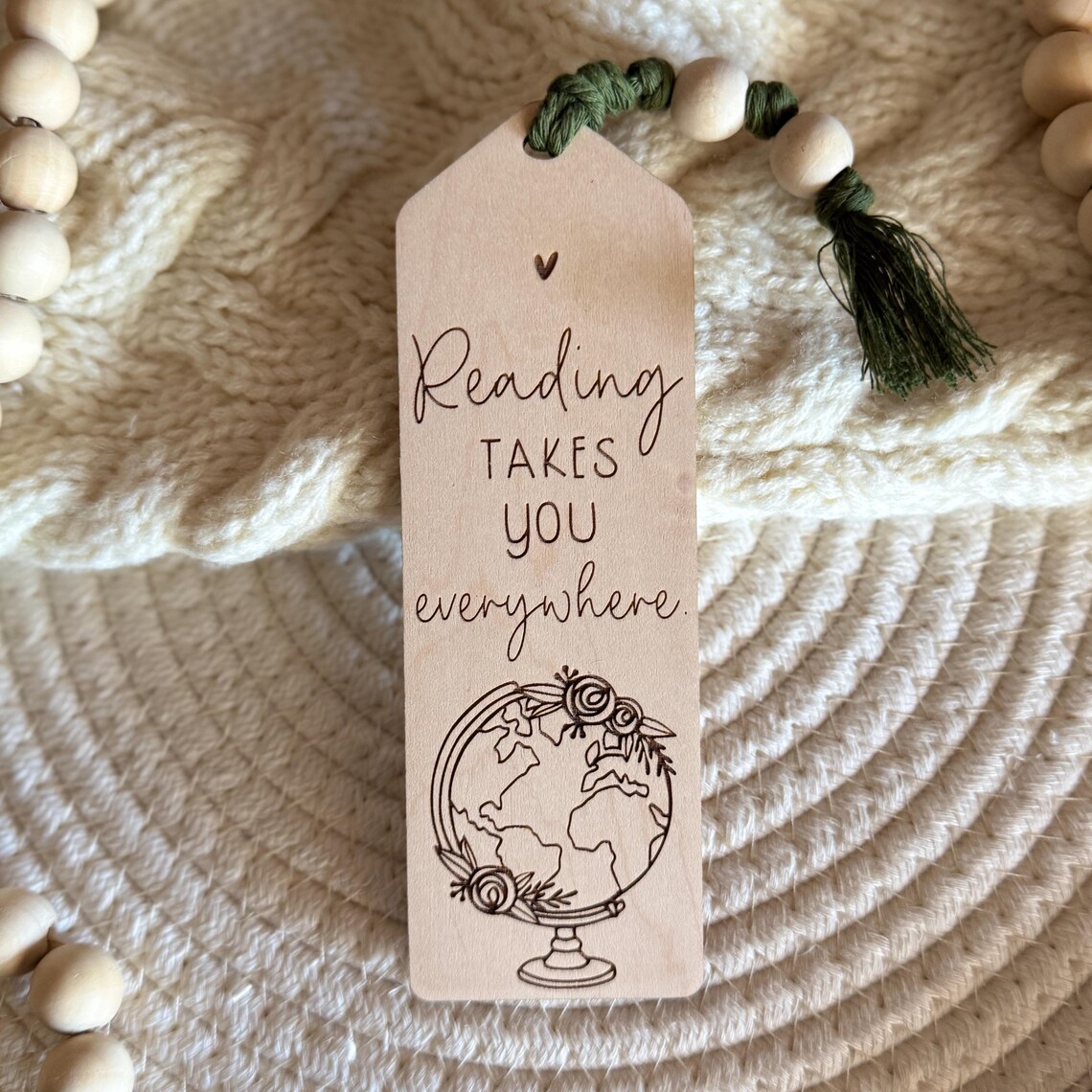 Laser Engraved Wooden Bookmark – Globe, Wanderlust Gift - Etsy