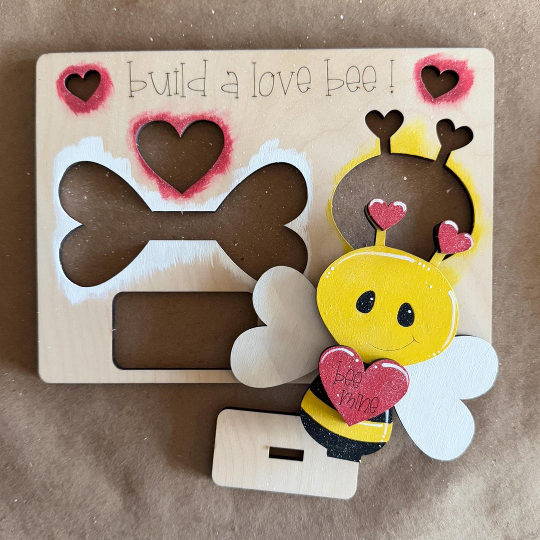 Bee Mine Build a Bee DIY Valentine Paint Kit - Comes With Everything ...