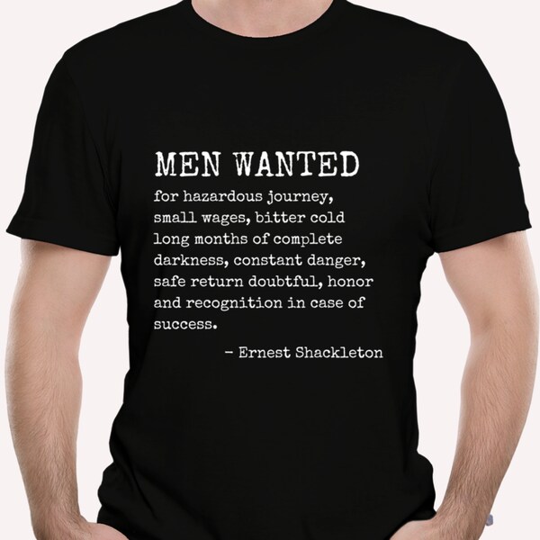 Ernest Shackleton Ad Tshirt - Etsy