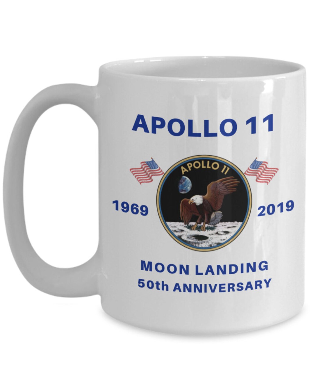 Apollo 11 50th Anniversary Mug: Moon Landing, NASA - Etsy