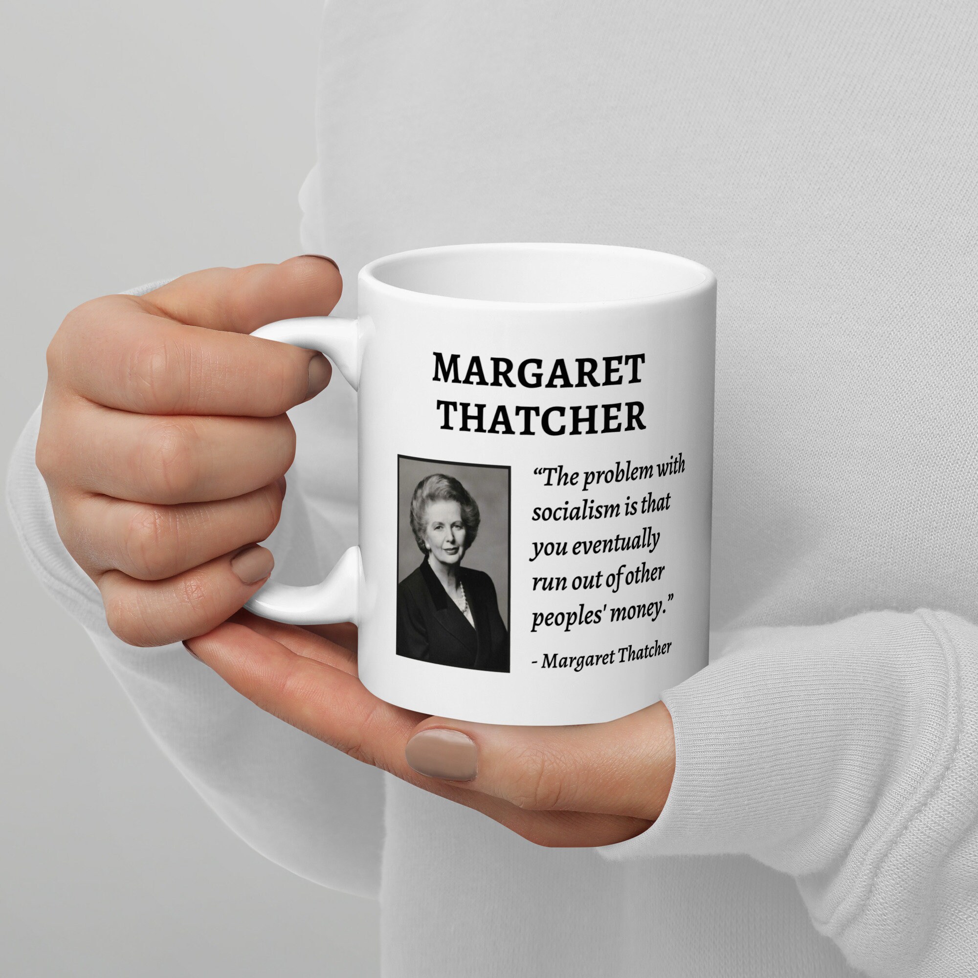 Margaret Thatcher Quote Mug: Conservative Leader Gift - Etsy