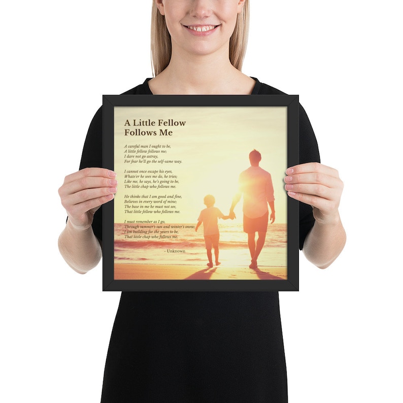 Dad Poem Framed Print: Father & Son Wall Art - Etsy