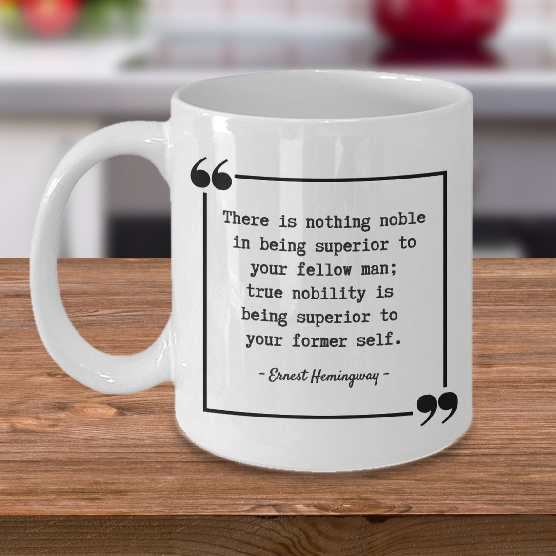 Ernest Hemingway Quote Mug Hemingway Quote on Achievement - Etsy