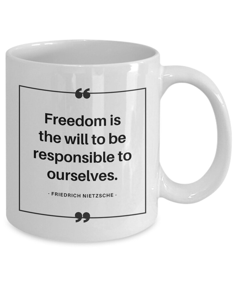 Friedrich Nietzsche Mug Quote About Freedom and Personal - Etsy