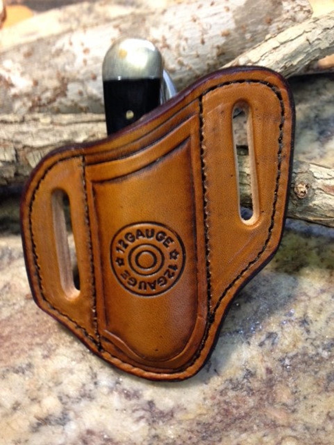 Tooled 12 Gauge Shell for Trapper Style Pocket Knives - Etsy
