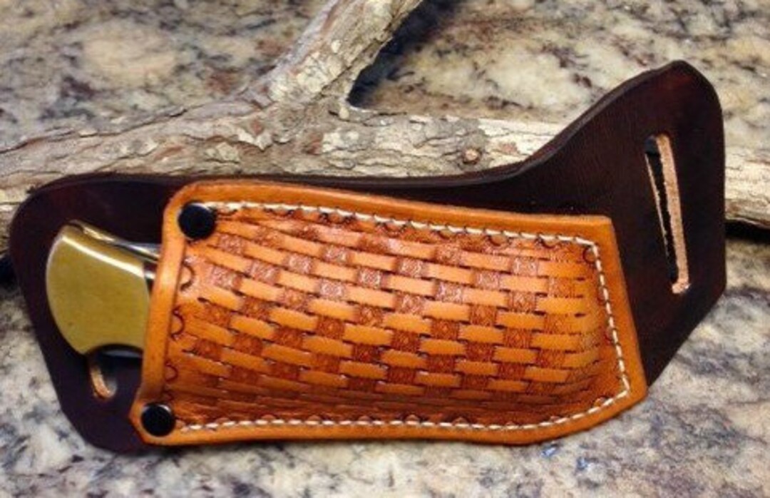 Basketweave Cross Draw for the Buck 110 Folder Knife - Etsy