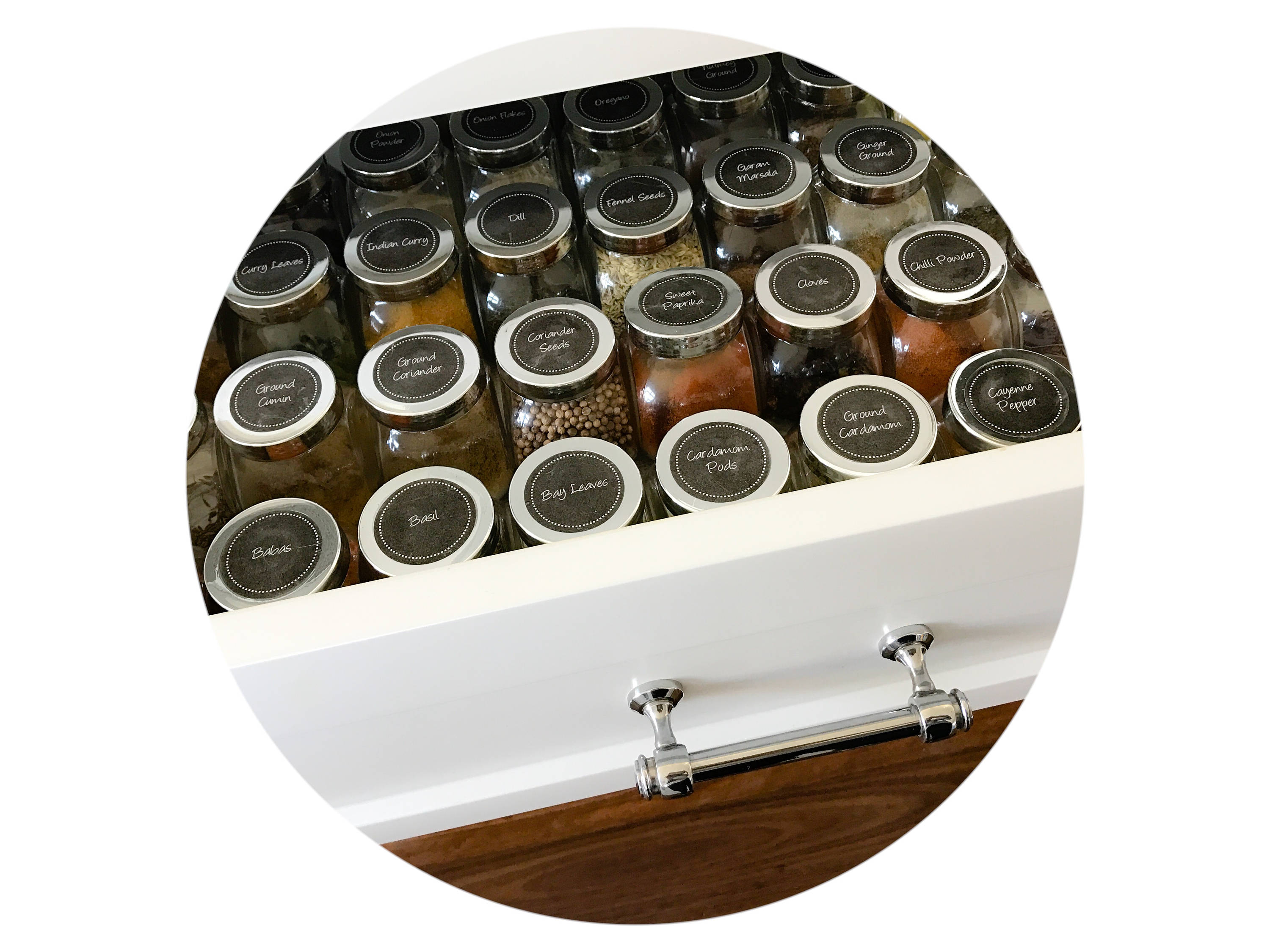 96 Spice Jar Labels - Water Resistant Vinyl - Etsy