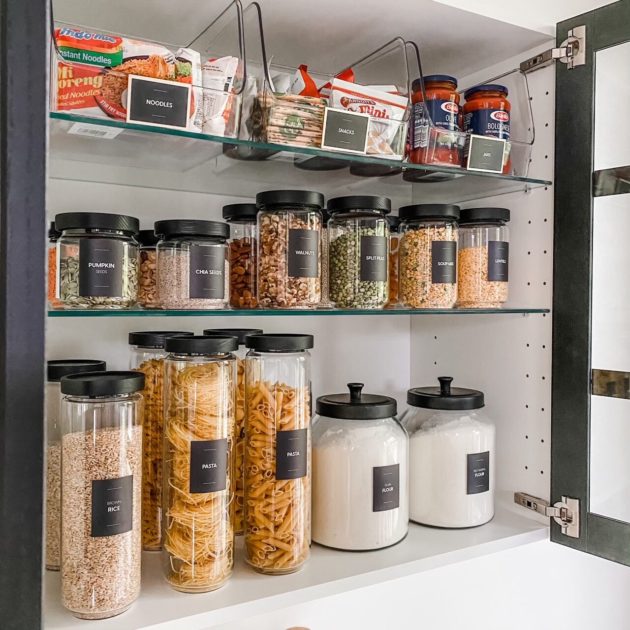 Pantry Label Set Design 26 Black - Etsy