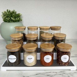Spice Jar Label Set - Design 26 - Round - Etsy