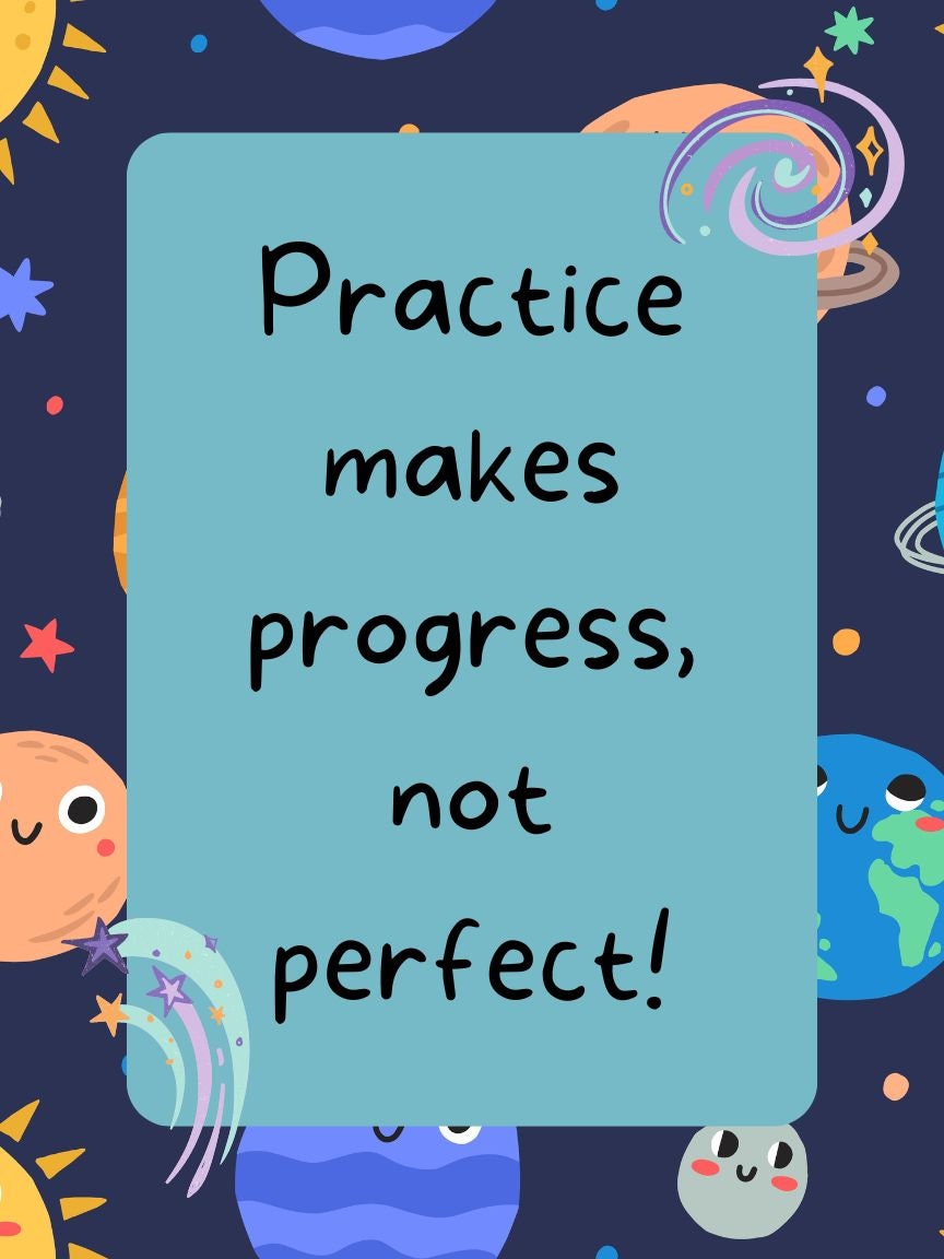 Growth Mindset Space Posters DIGITAL FILE ONLY - Etsy