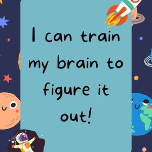Growth Mindset Space Posters DIGITAL FILE ONLY - Etsy