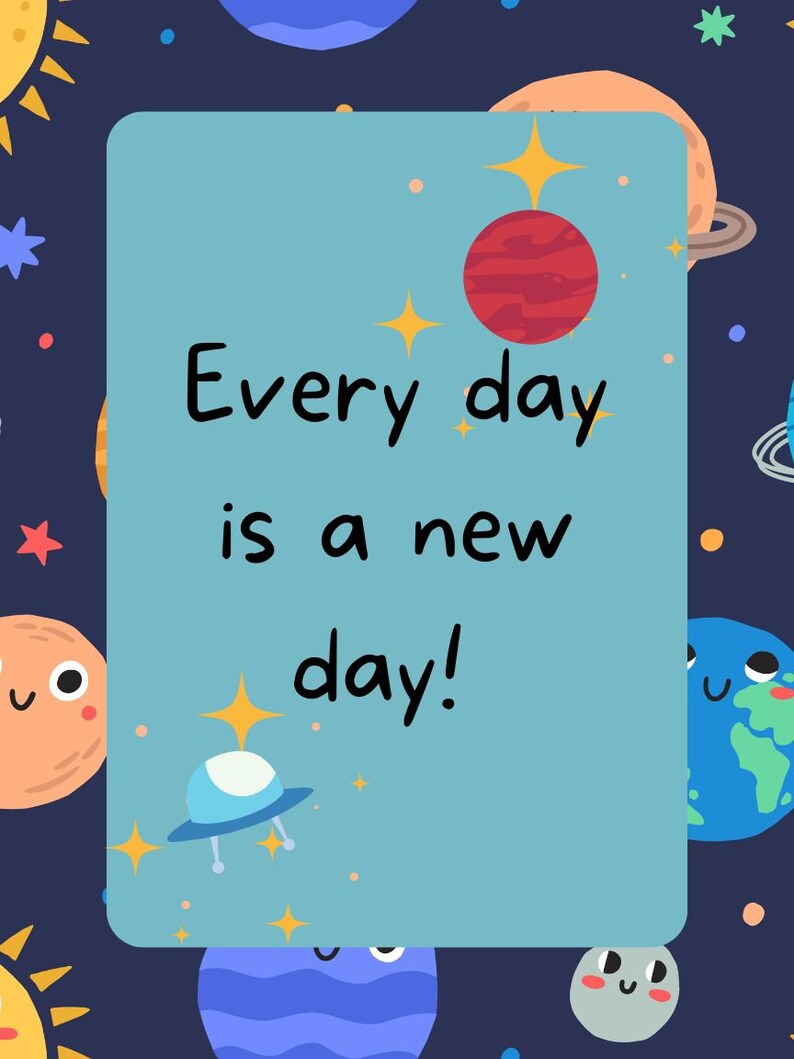 Growth Mindset Space Posters DIGITAL FILE ONLY - Etsy