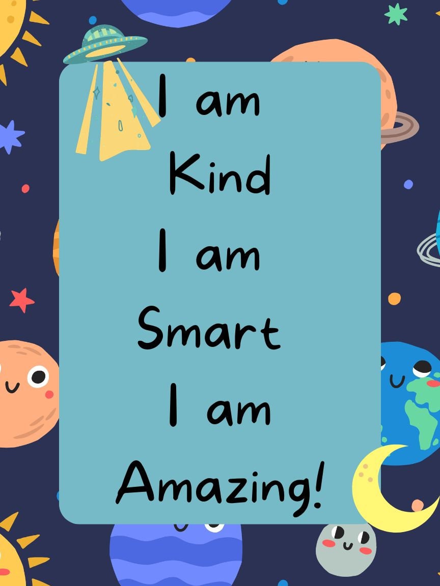 Growth Mindset Space Posters DIGITAL FILE ONLY - Etsy